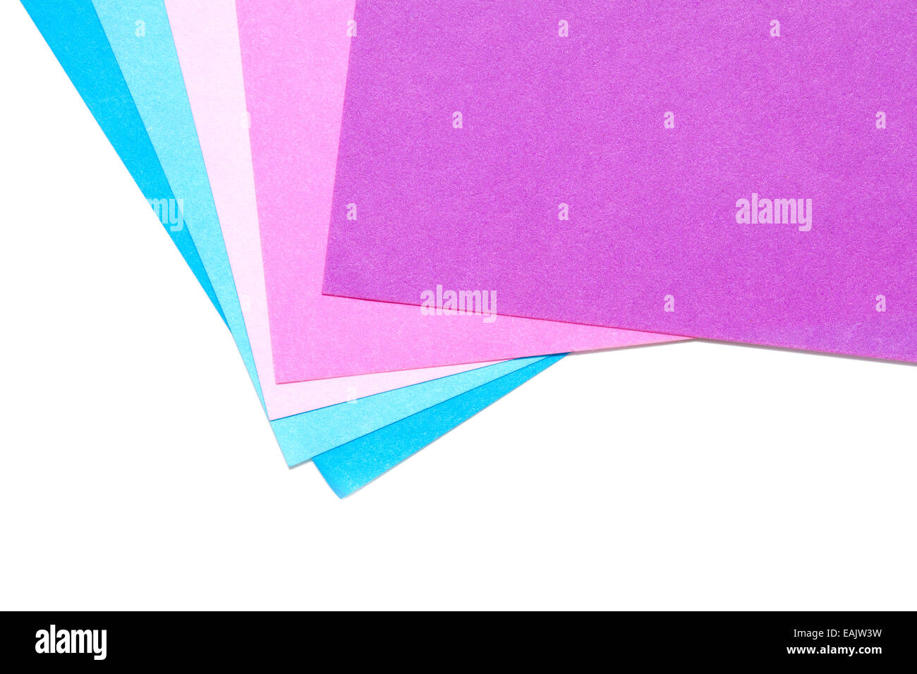 color paper for origami isolated on white background Stock Photo - Alamy