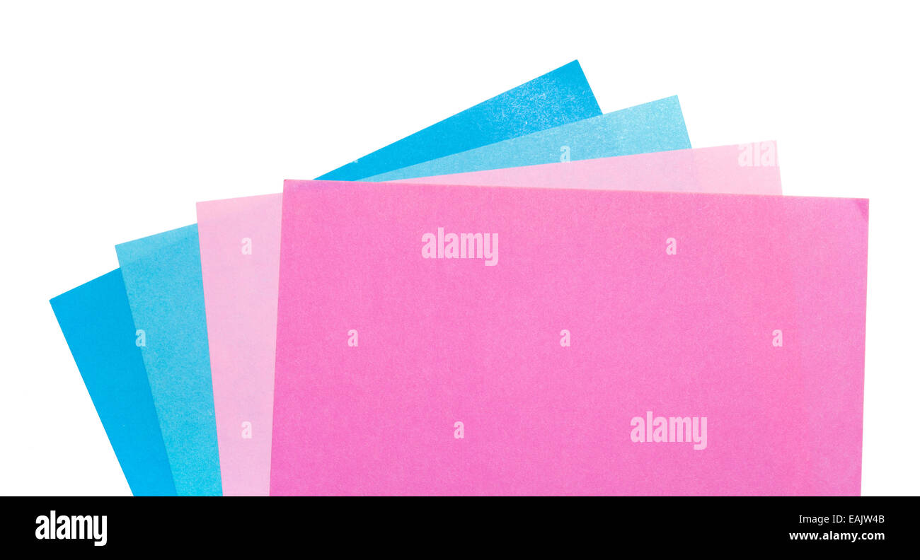 color paper for origami isolated on white background Stock Photo - Alamy