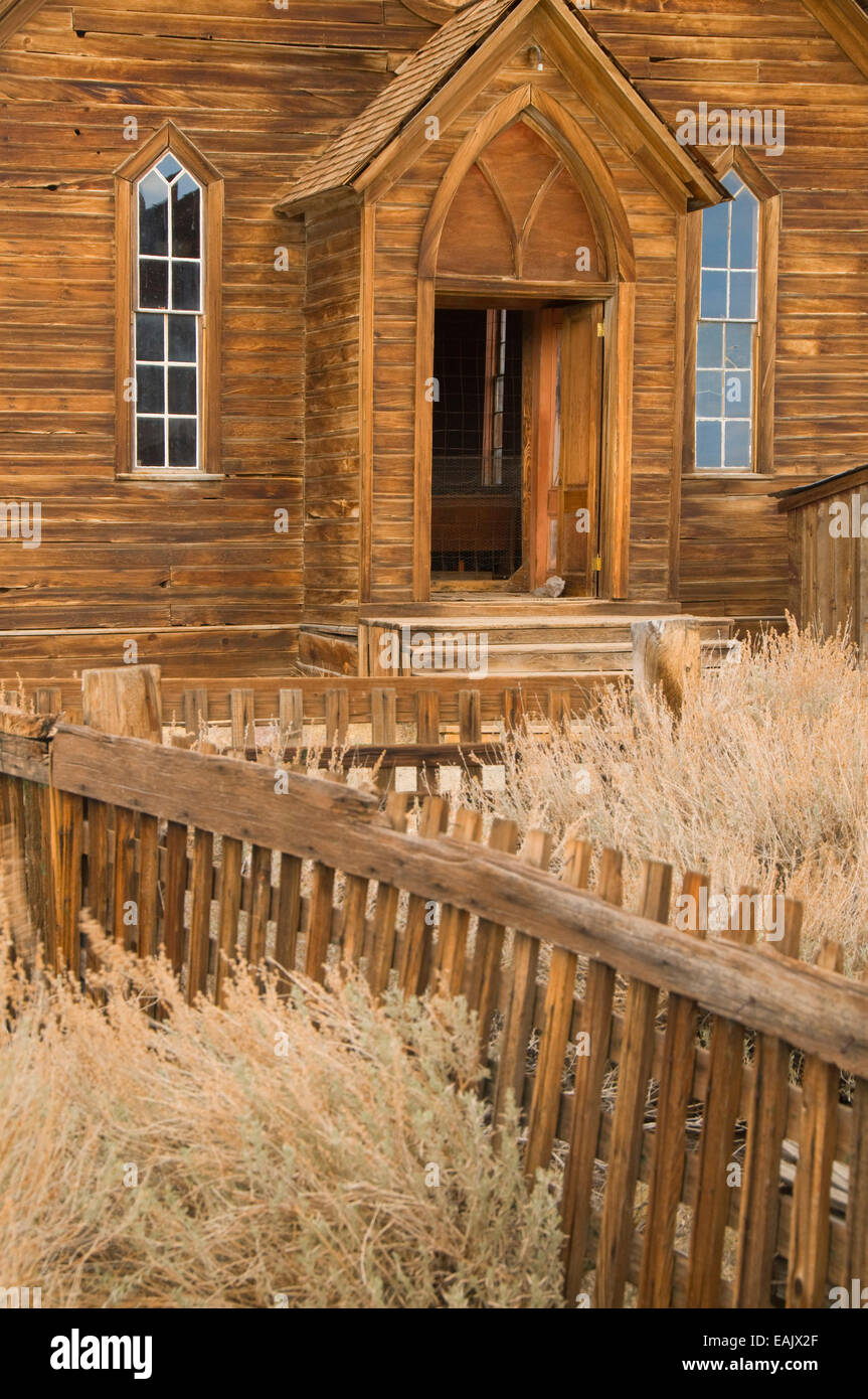 Methodist Church, Bodie State Historic Park, California Stock Photo - Alamy