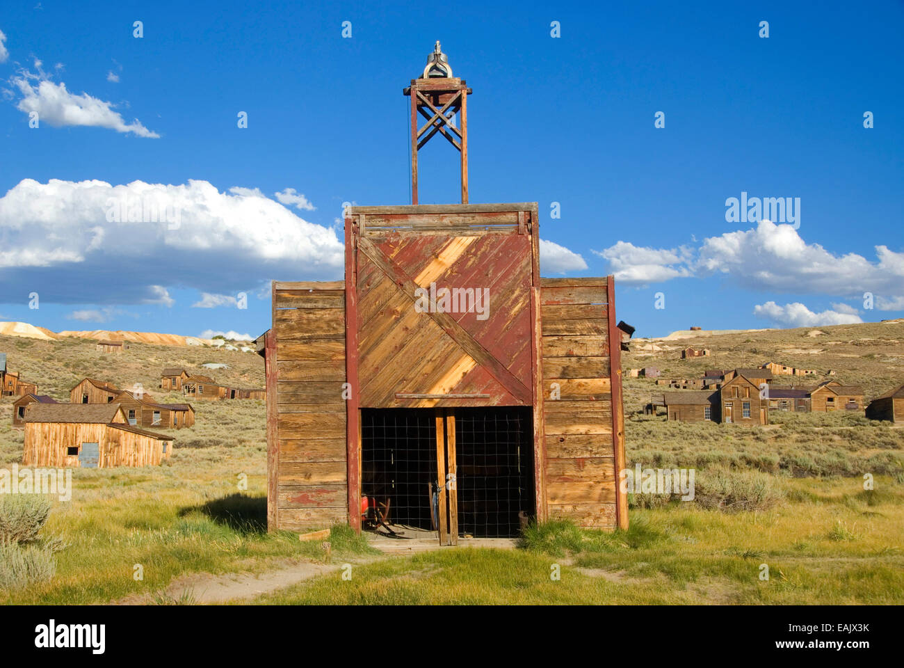Firehouse, Bodie State Historic Park, California Stock Photo - Alamy