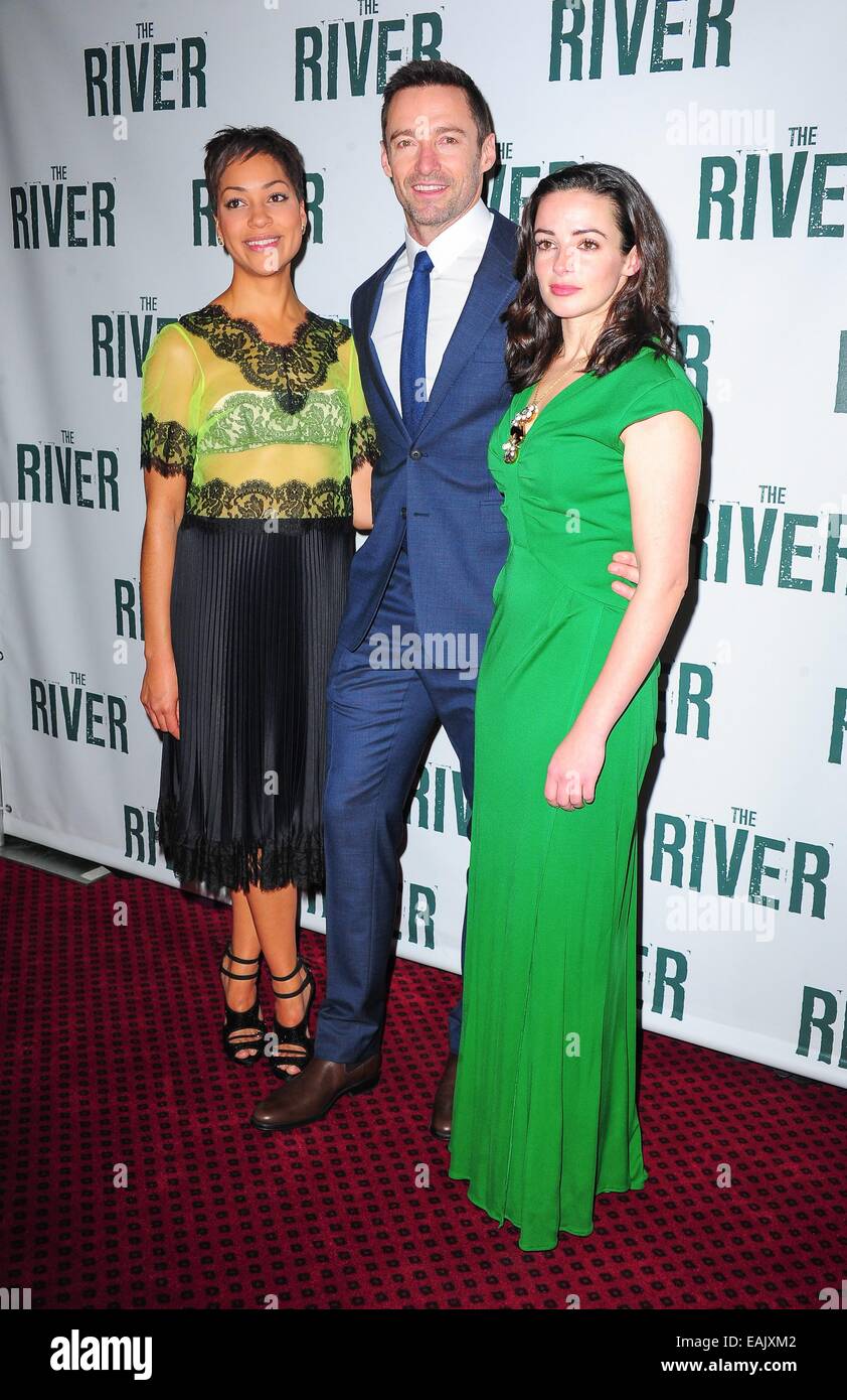 New York, NY, USA. 16th Nov, 2014. Cush Jumbo, Hugh Jackman, Kerry ...