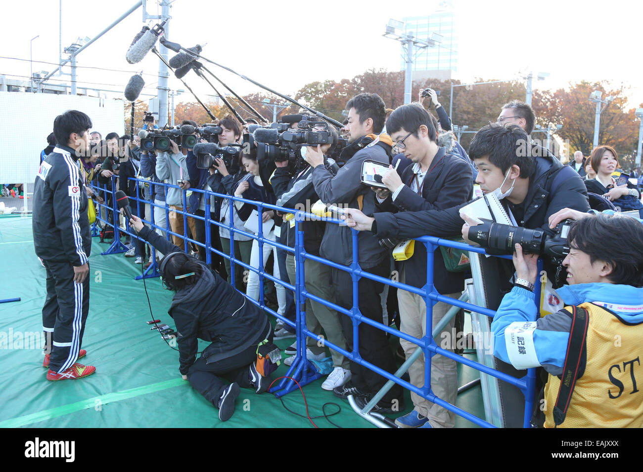 Tokyo, Japan. 16th November, 2014. National Yoyogi Stadium Futsal Court, Tokyo, Japan. 16th Nov ...