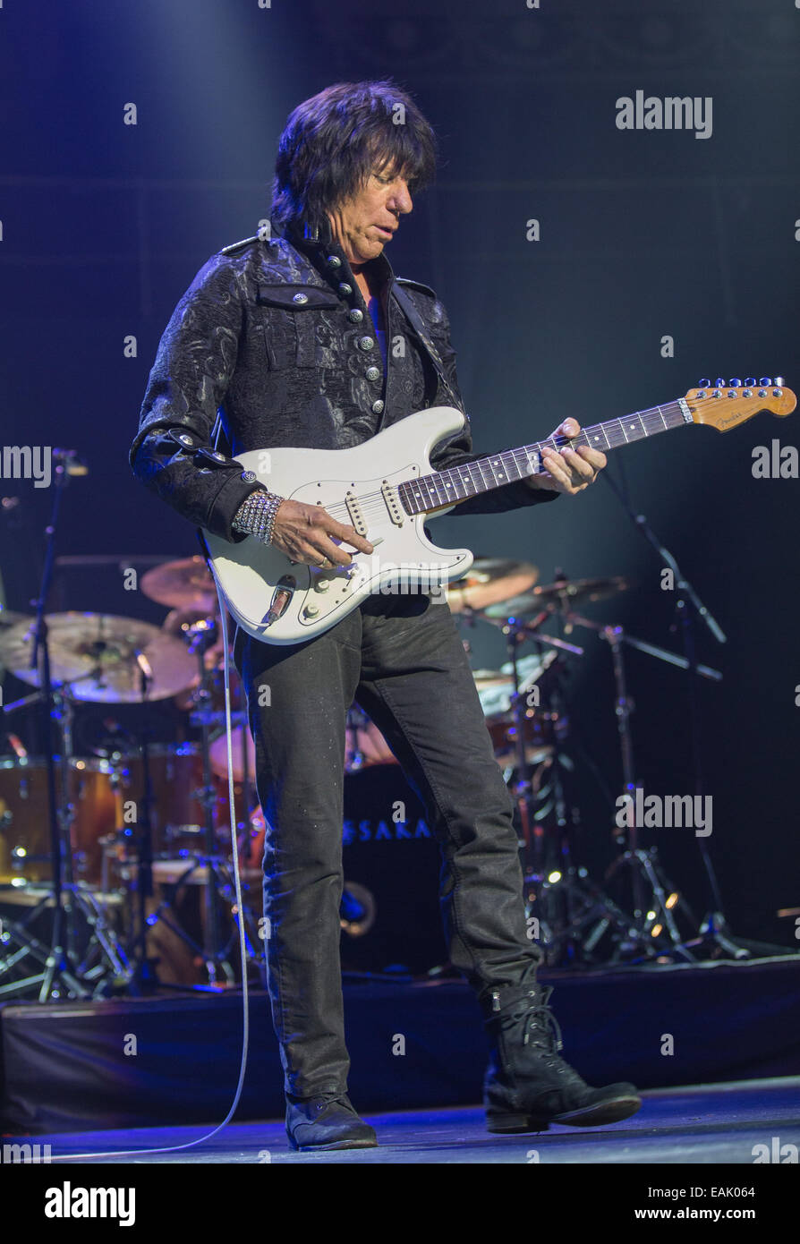 Jeff Beck performing live at the Royal Albert Hall Featuring: Jeff Beck ...