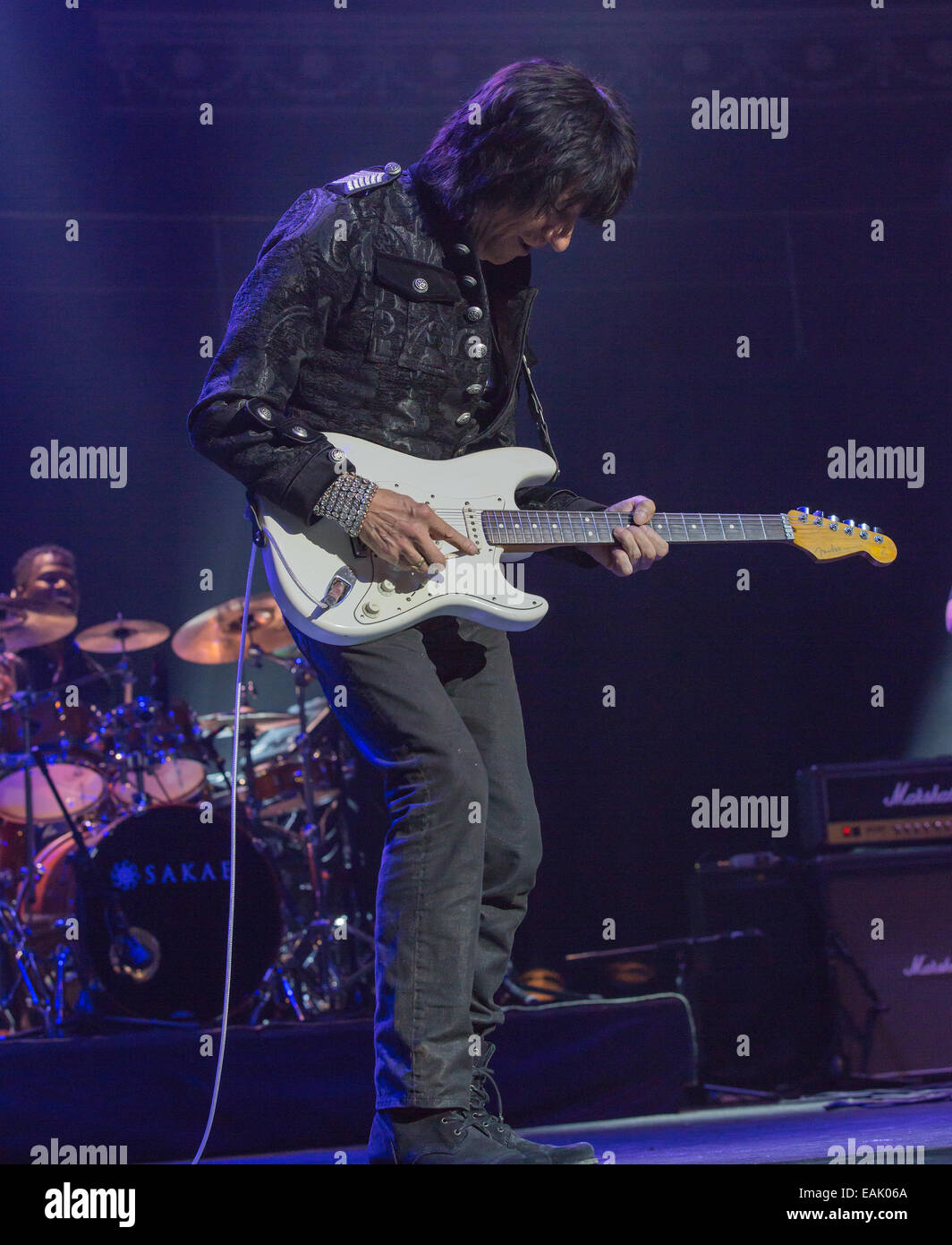 Jeff Beck performing live at the Royal Albert Hall Featuring: Jeff Beck ...