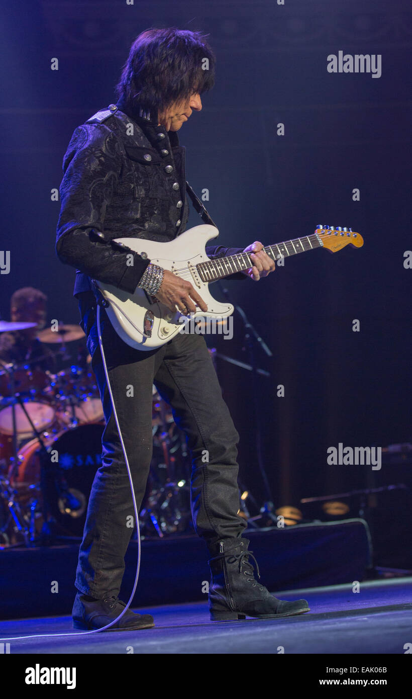 Jeff Beck performing live at the Royal Albert Hall Featuring: Jeff Beck ...