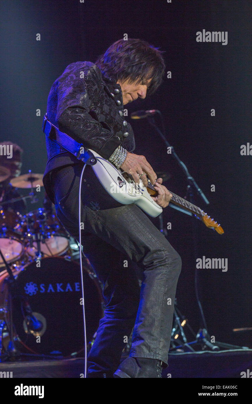 Jeff Beck performing live at the Royal Albert Hall Featuring: Jeff Beck ...