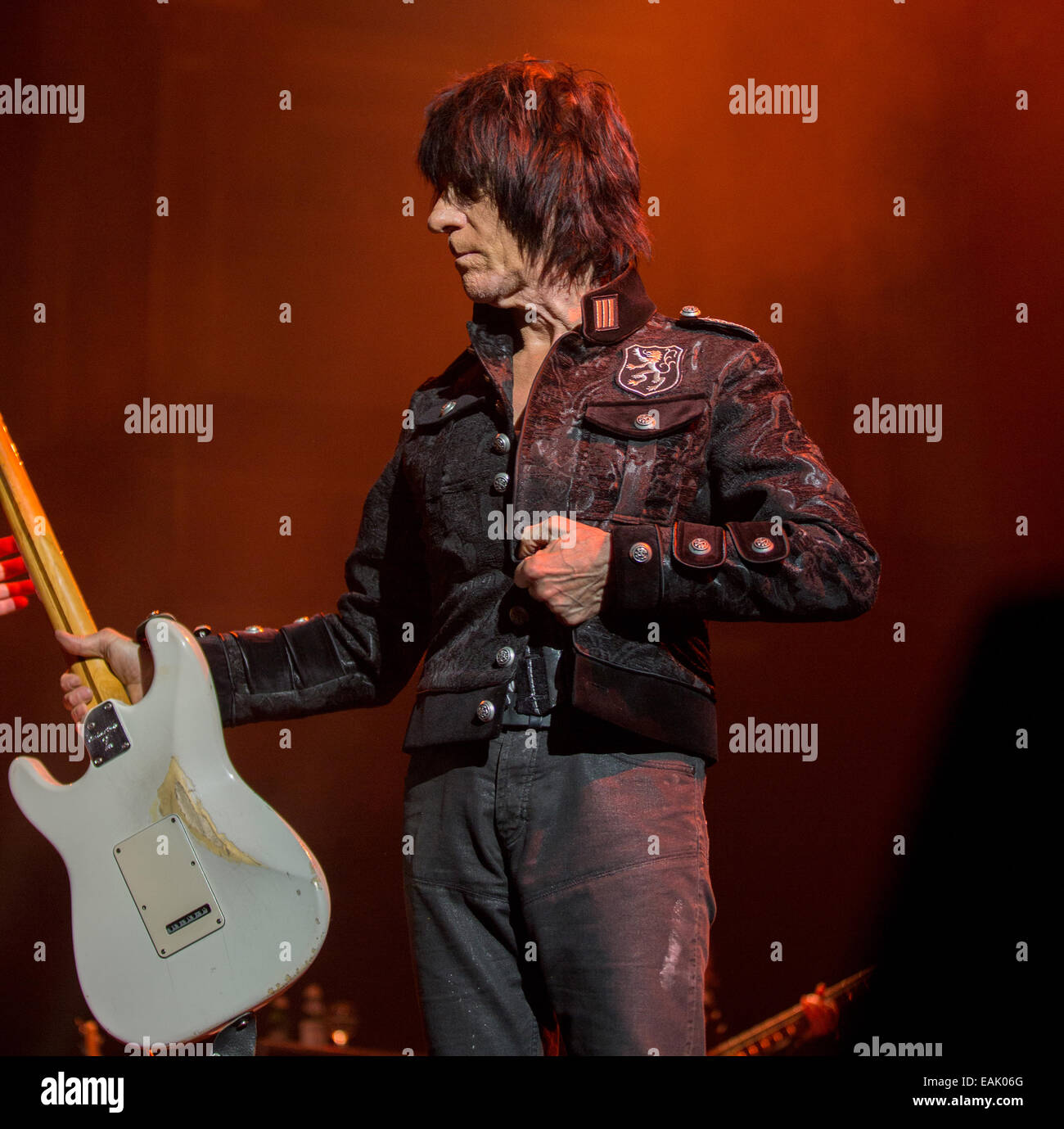 Jeff Beck performing live at the Royal Albert Hall Featuring: Jeff Beck ...