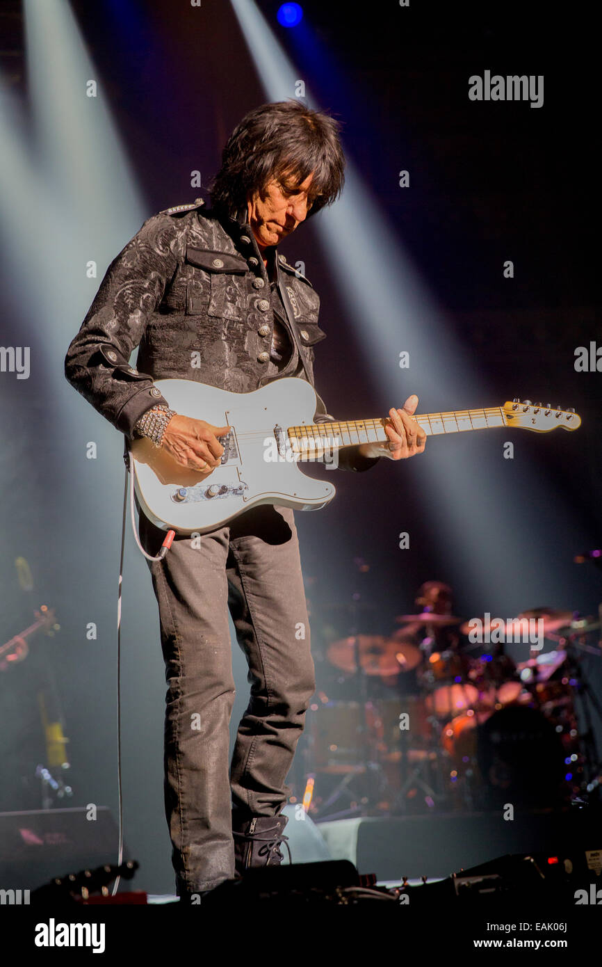 Jeff Beck performing live at the Royal Albert Hall Featuring: Jeff Beck ...