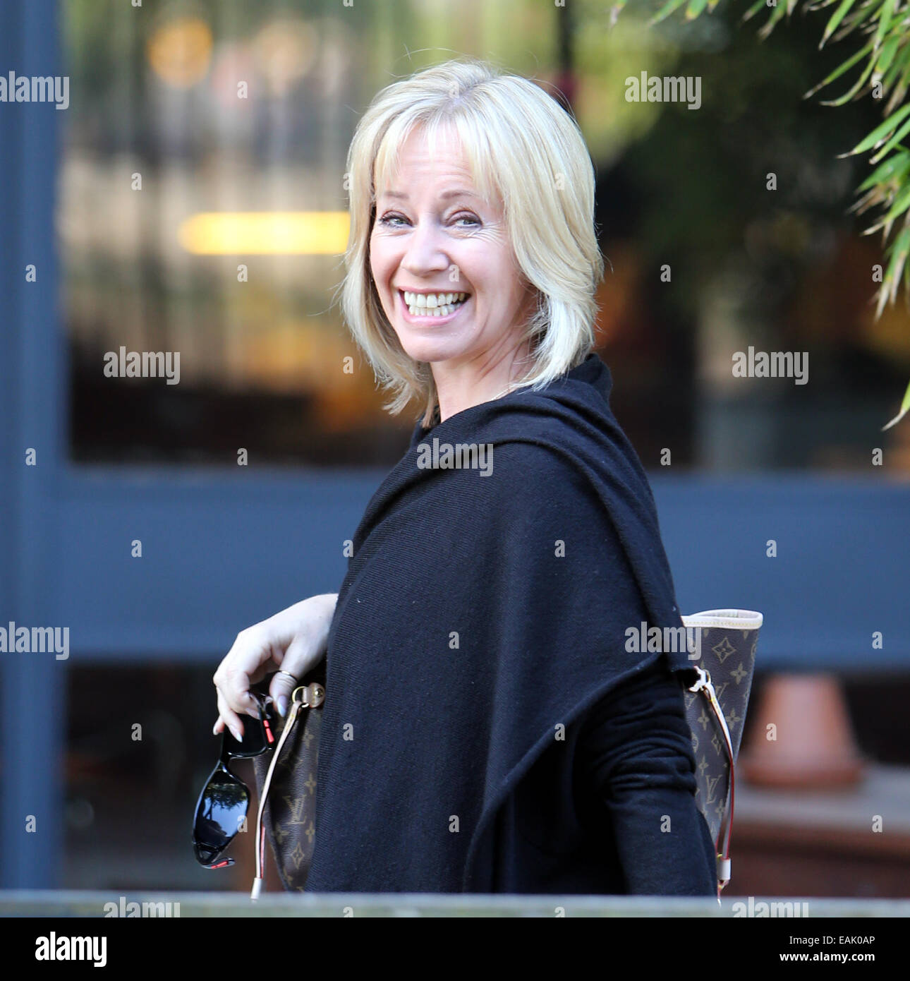 Karen Barber outside ITV Studios Featuring: Karen Barber Where: London ...