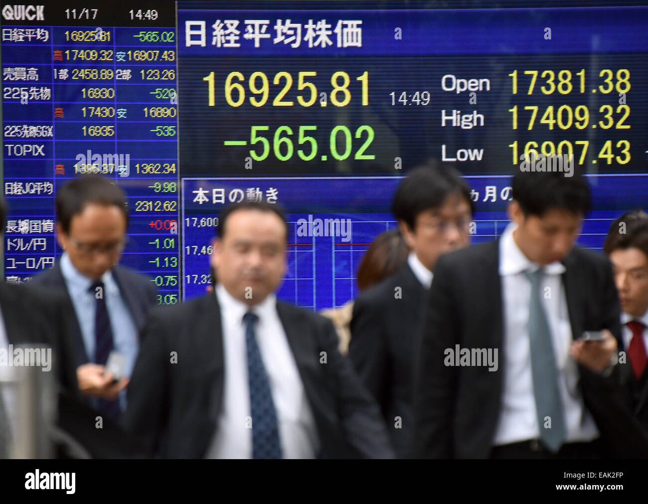 Stock market plunge of monday hi-res stock photography and images - Alamy