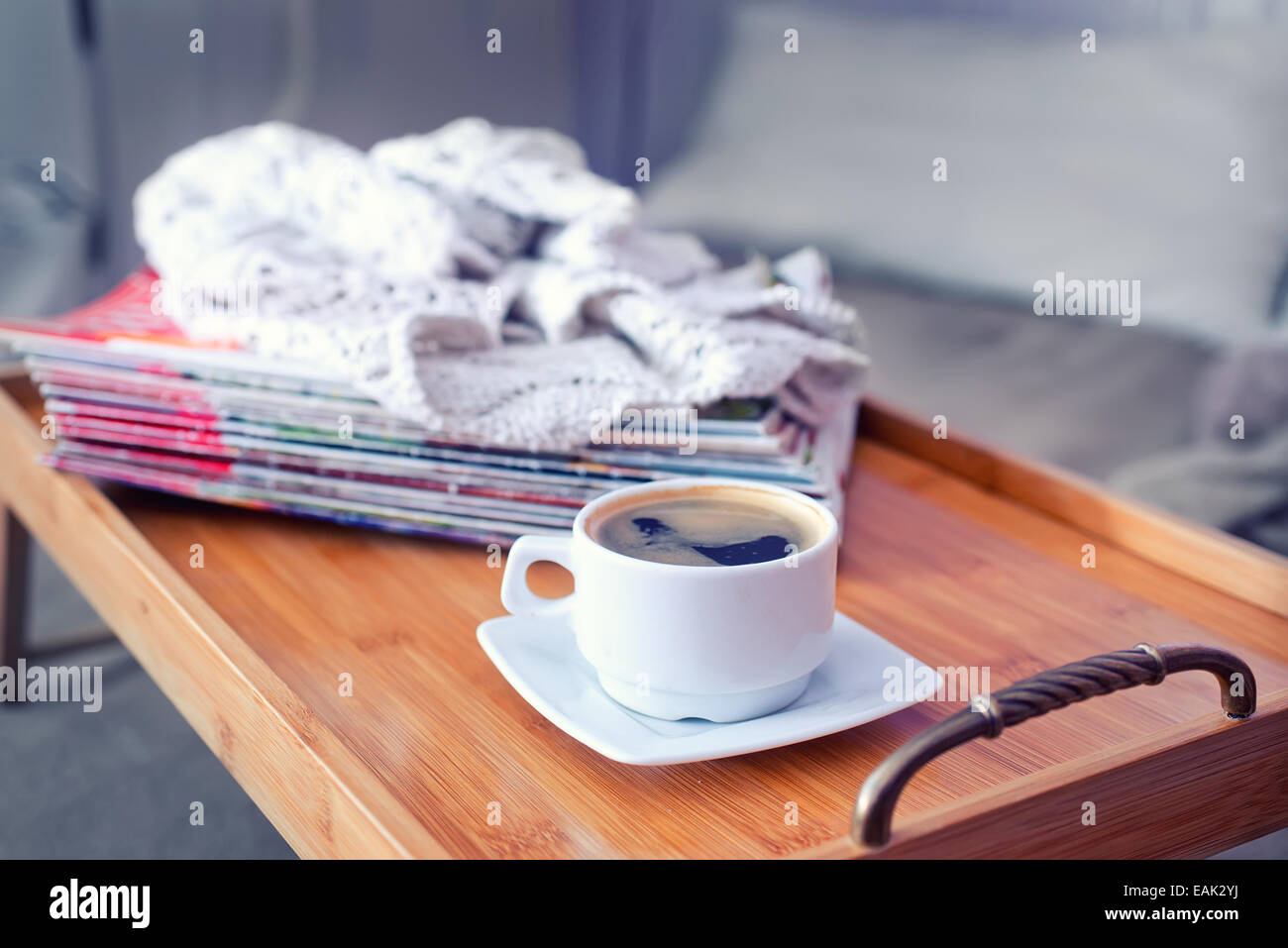 Tray with magazines hi-res stock photography and images - Alamy