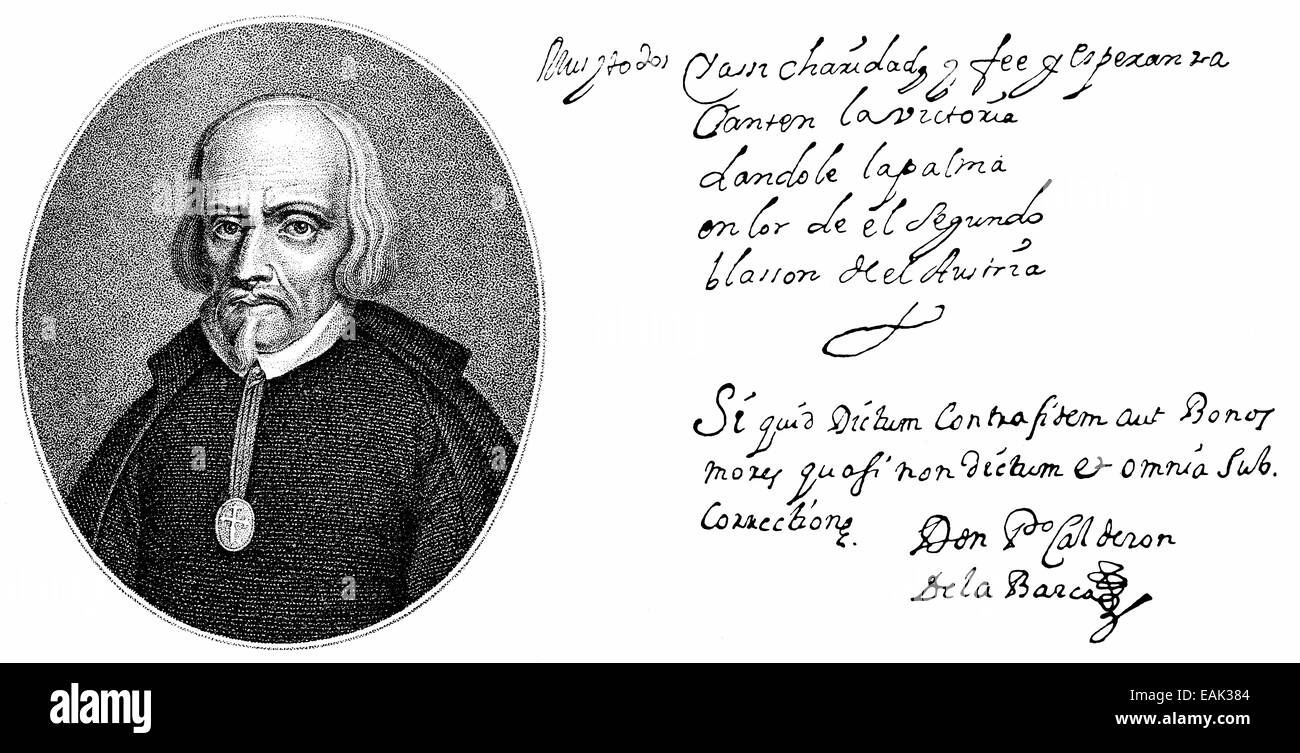 Portrait of Pedro Calderón de la Barca or Pedro Calderón de la Barca y ...