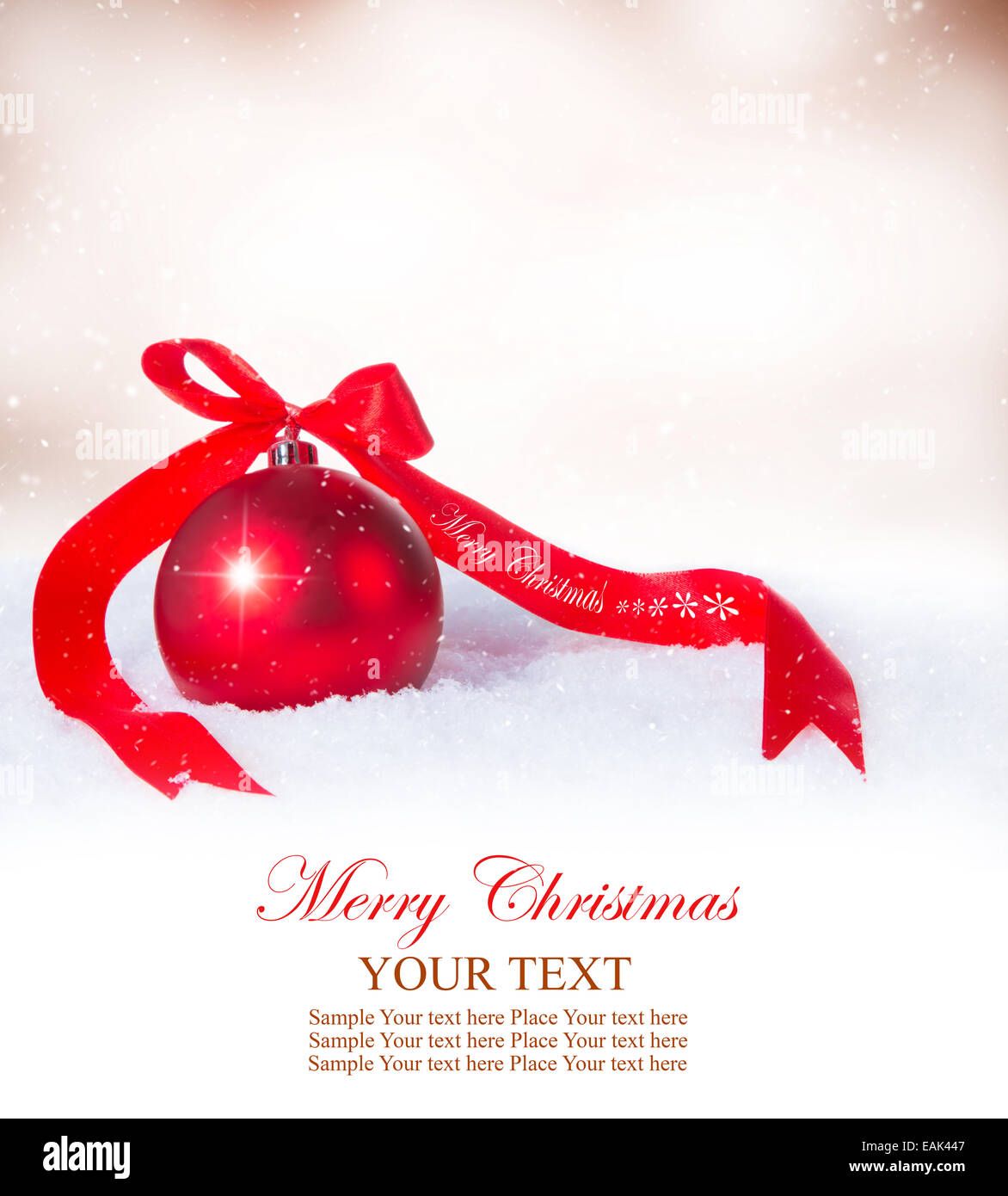 Christmas background snow abstract hi-res stock photography and images ...