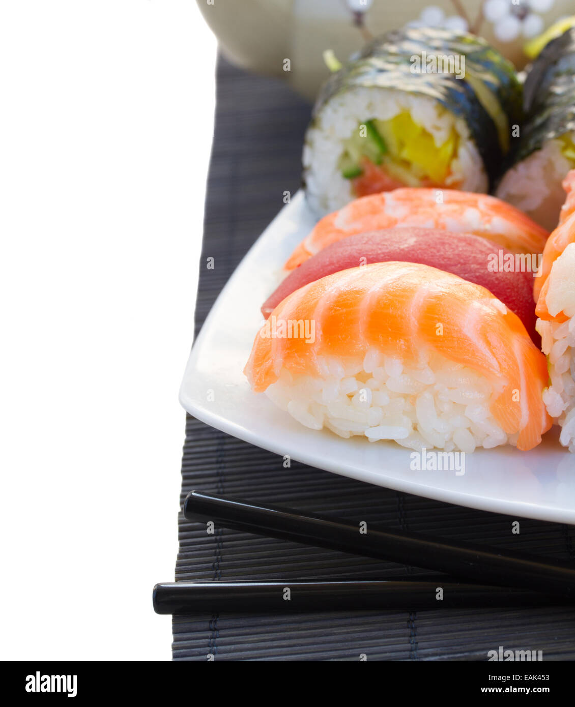 lunch with sushi dish Stock Photo - Alamy
