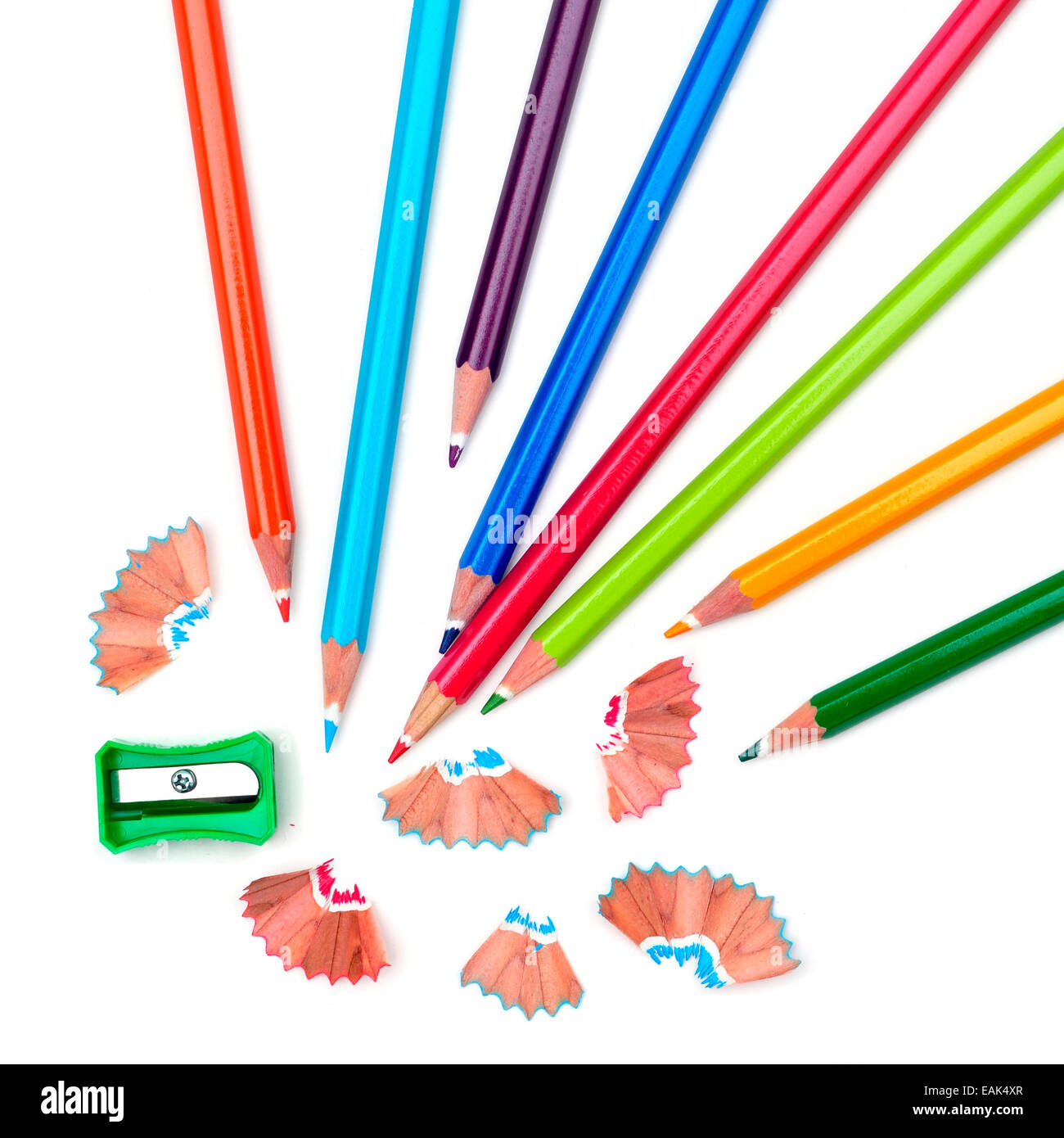 Colored Pencil Sharpener Classroom Clipart