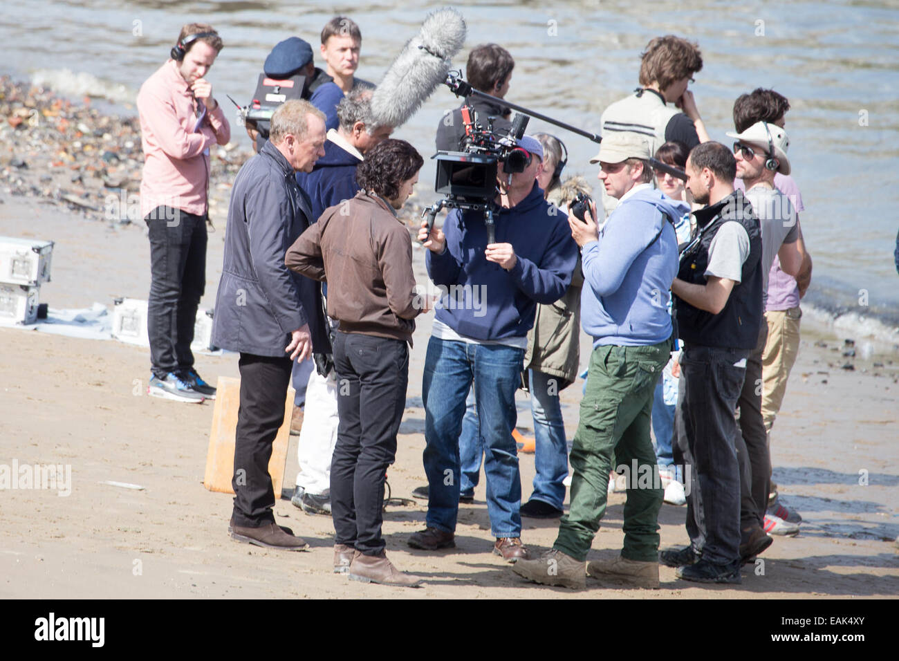 Filming of 'spooks' continues in London Featuring: Kit Harrington,Peter ...