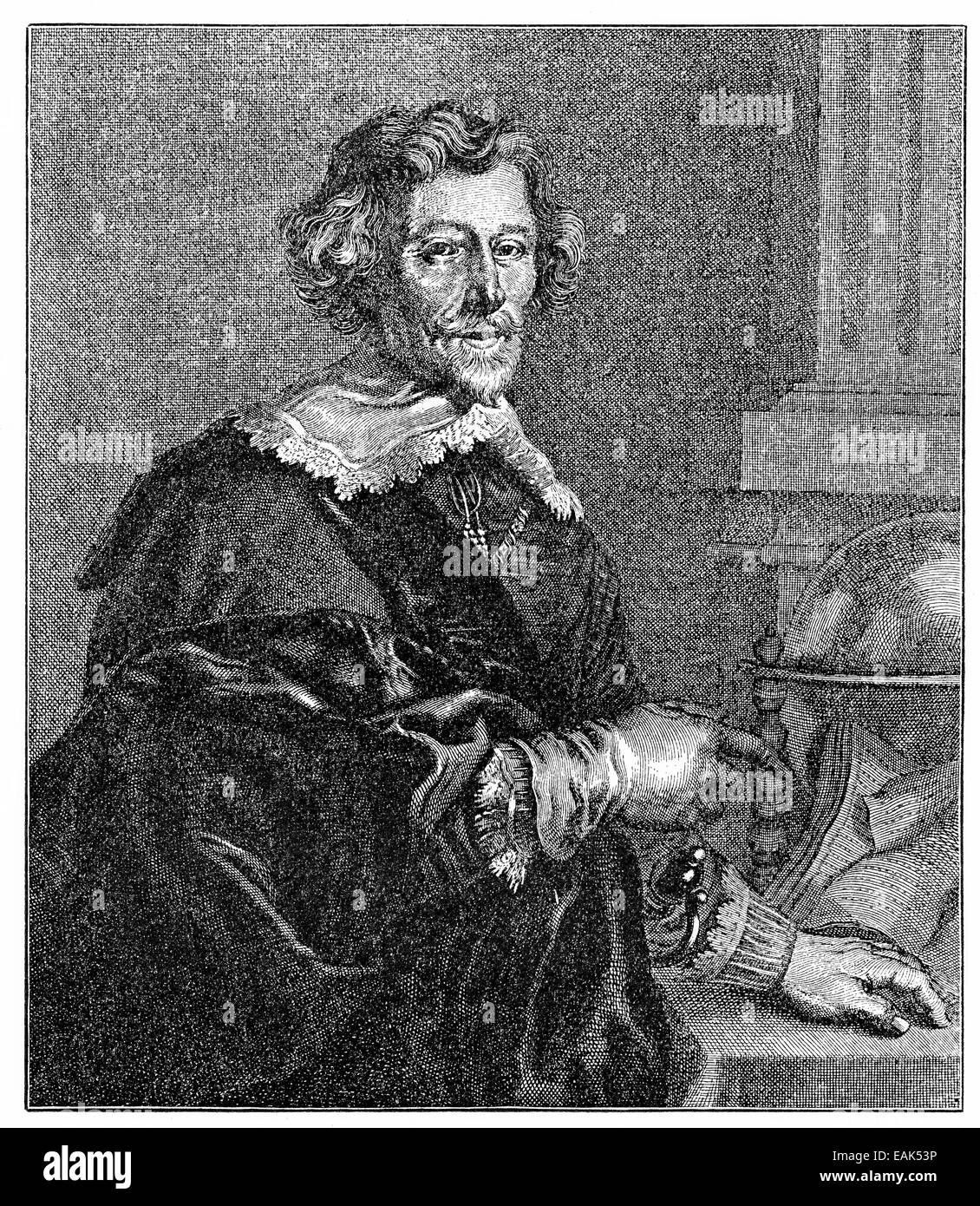 Pieter Hoost, 1581-1647, Dutch poet, Portrait von Pieter Hoost (1581 ...