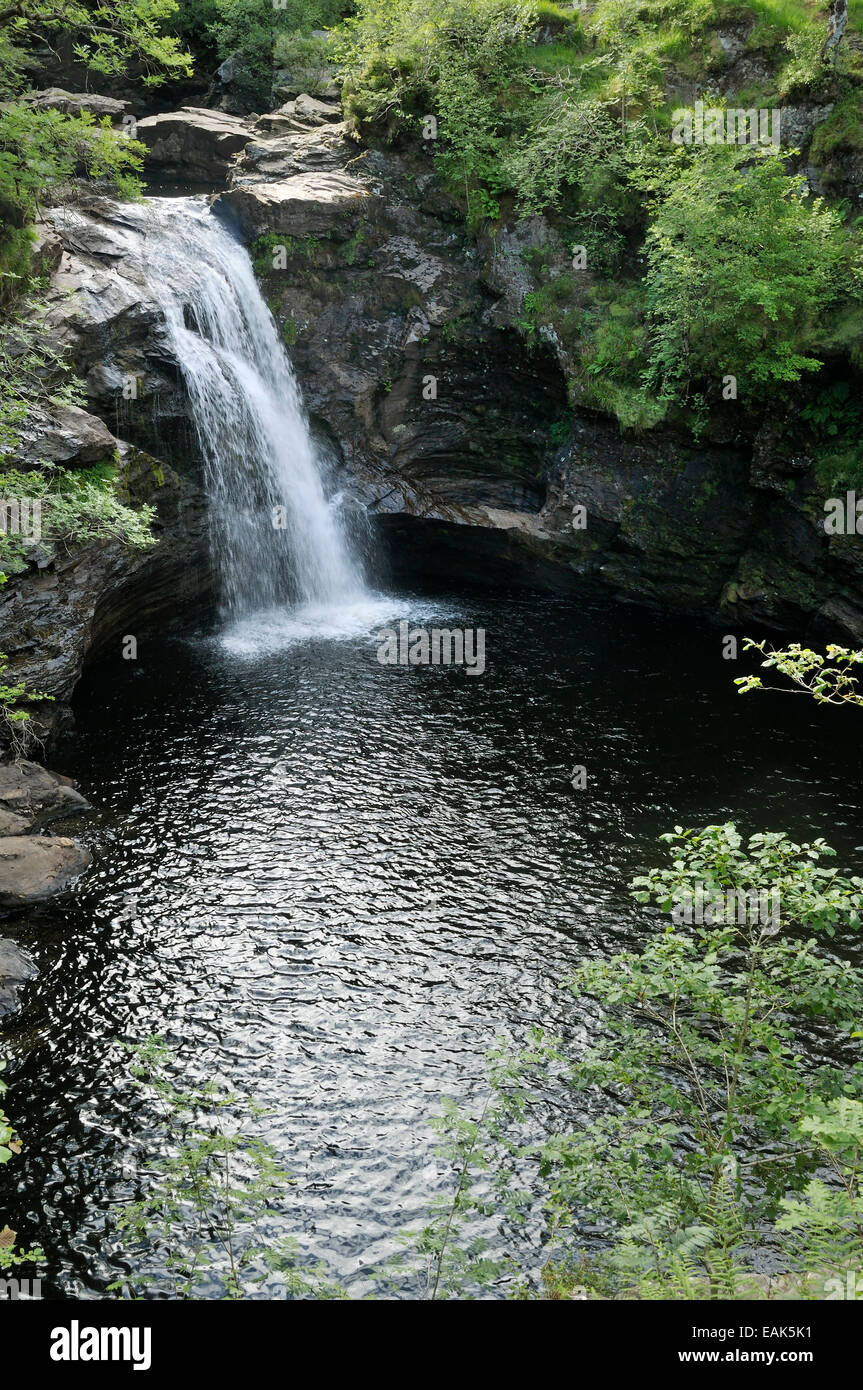 Falls of Falloch, Glen Falloch, Loch Lomond; Argyll, Scotland Stock ...