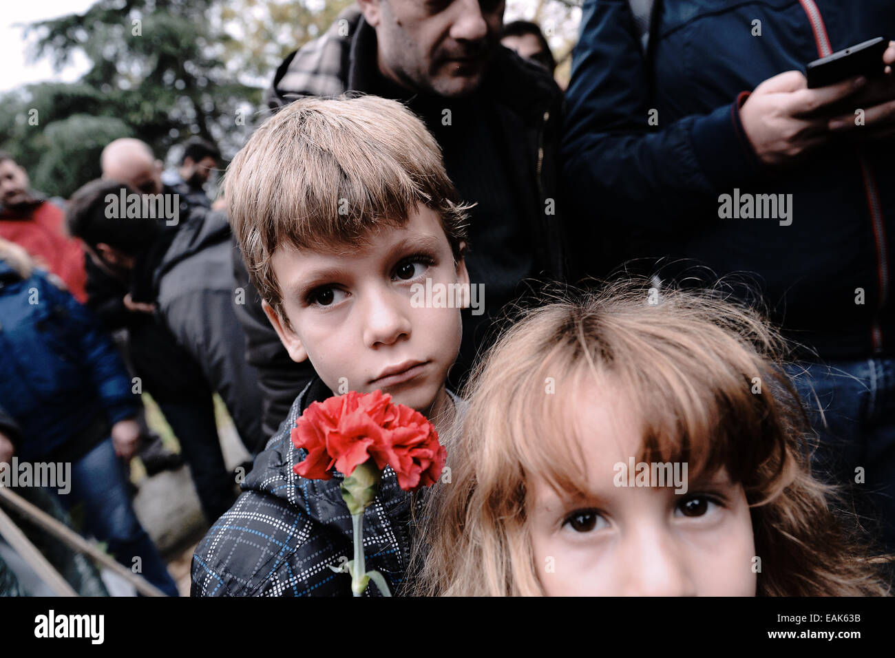Thessaloniki, Greece. 17th November, 2014. Students of the University ...