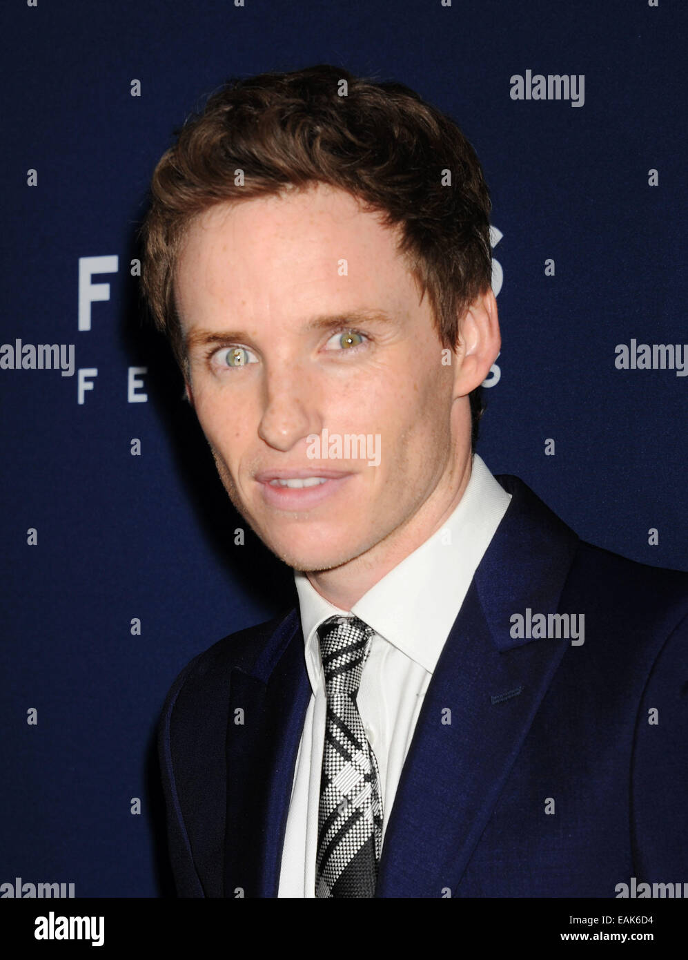 EDDIE REDMAYNE UK film actor in October 2014. Photo Jeffrey Mayer Stock ...