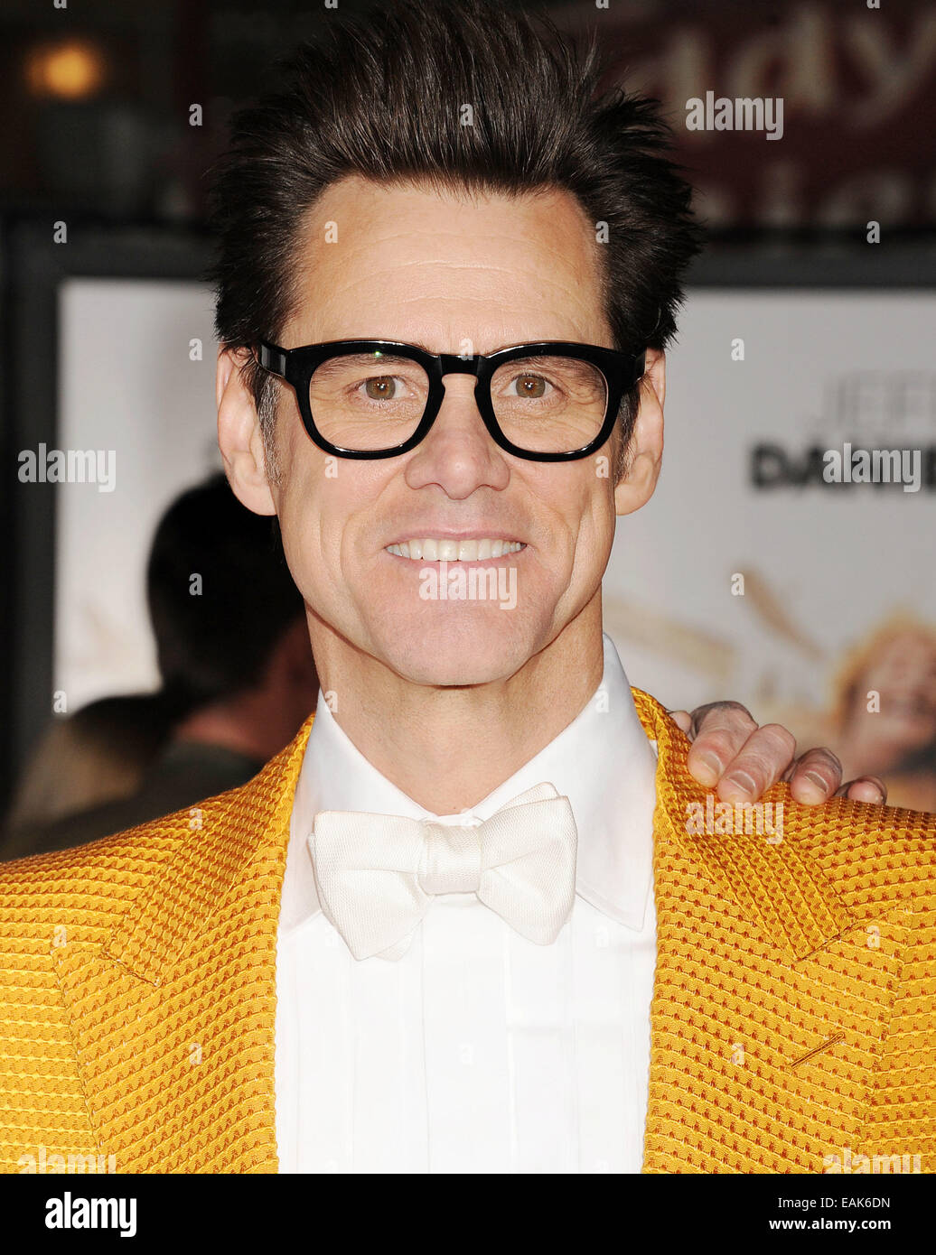 JIM CAREY US film actor in November 2014. Photo Jeffrey Mayer Stock ...