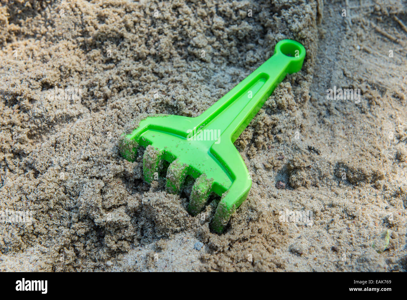 Sand pit rake hi-res stock photography and images - Alamy