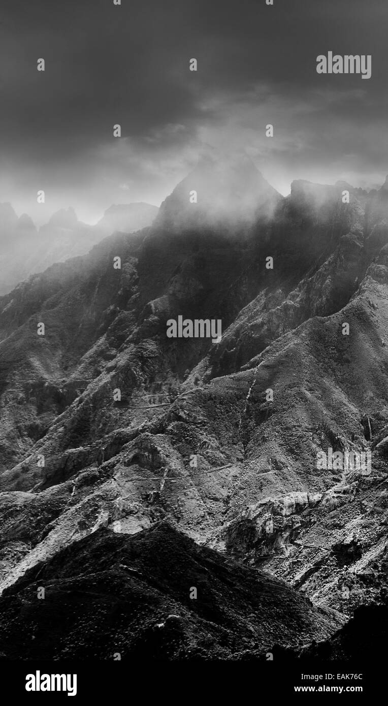 Tenerife landscape Black and White Stock Photos & Images - Alamy