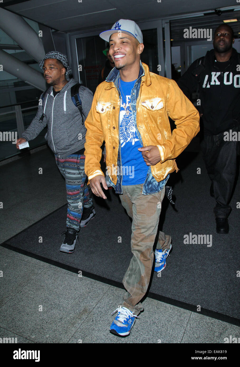 Rapper T.I. (real name Clifford Joseph Harris, Jr) arriving at John F ...