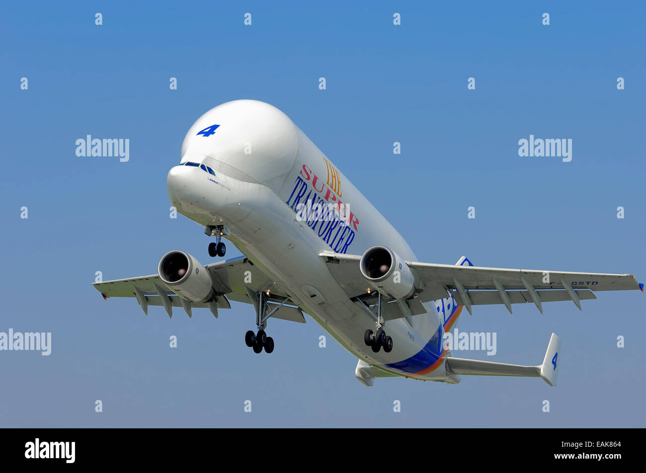 Airbus A300-600ST Super Transporter, transport aircraft taking off ...