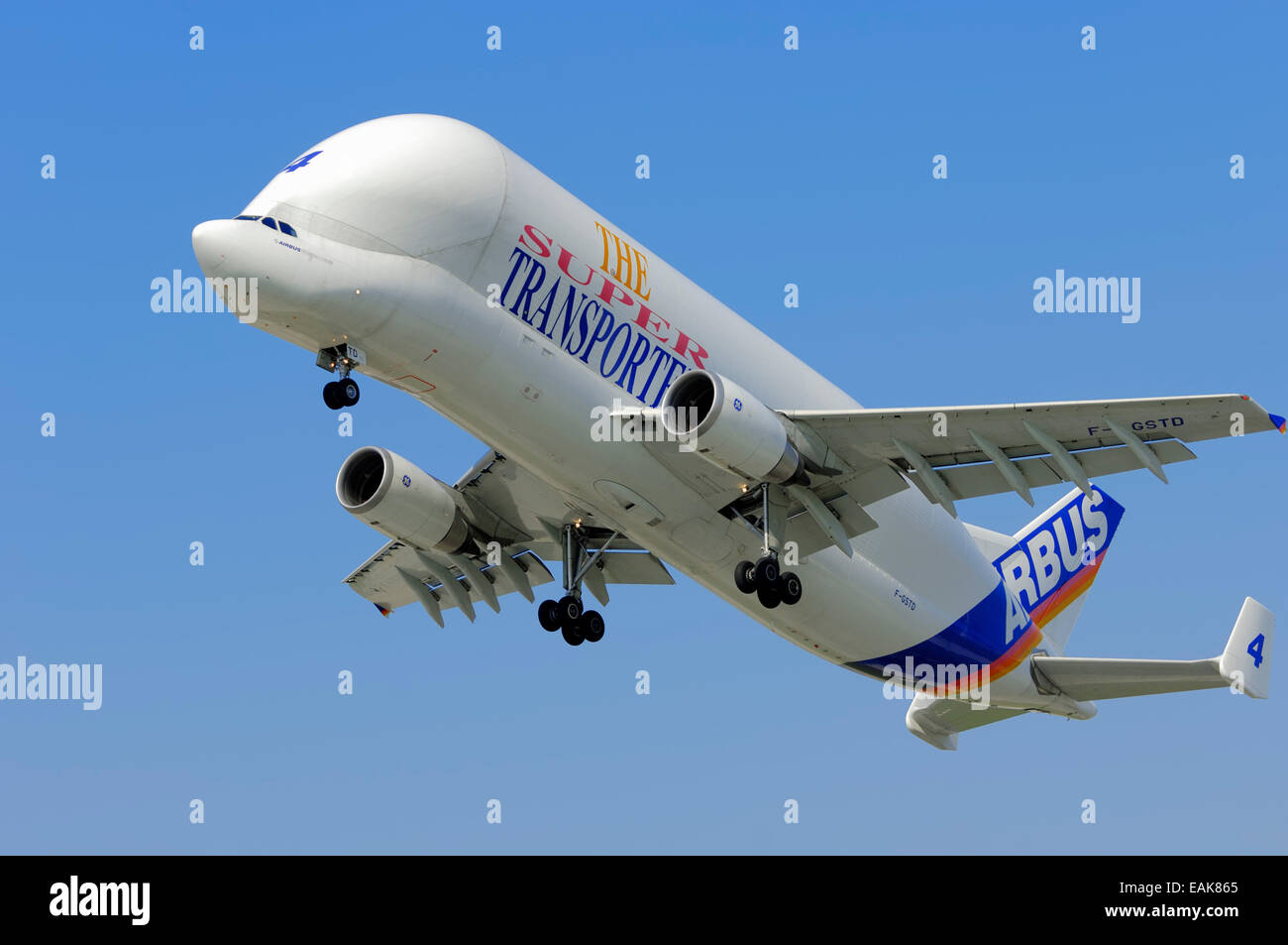 Airbus A300-600ST Super Transporter, transport aircraft taking off ...