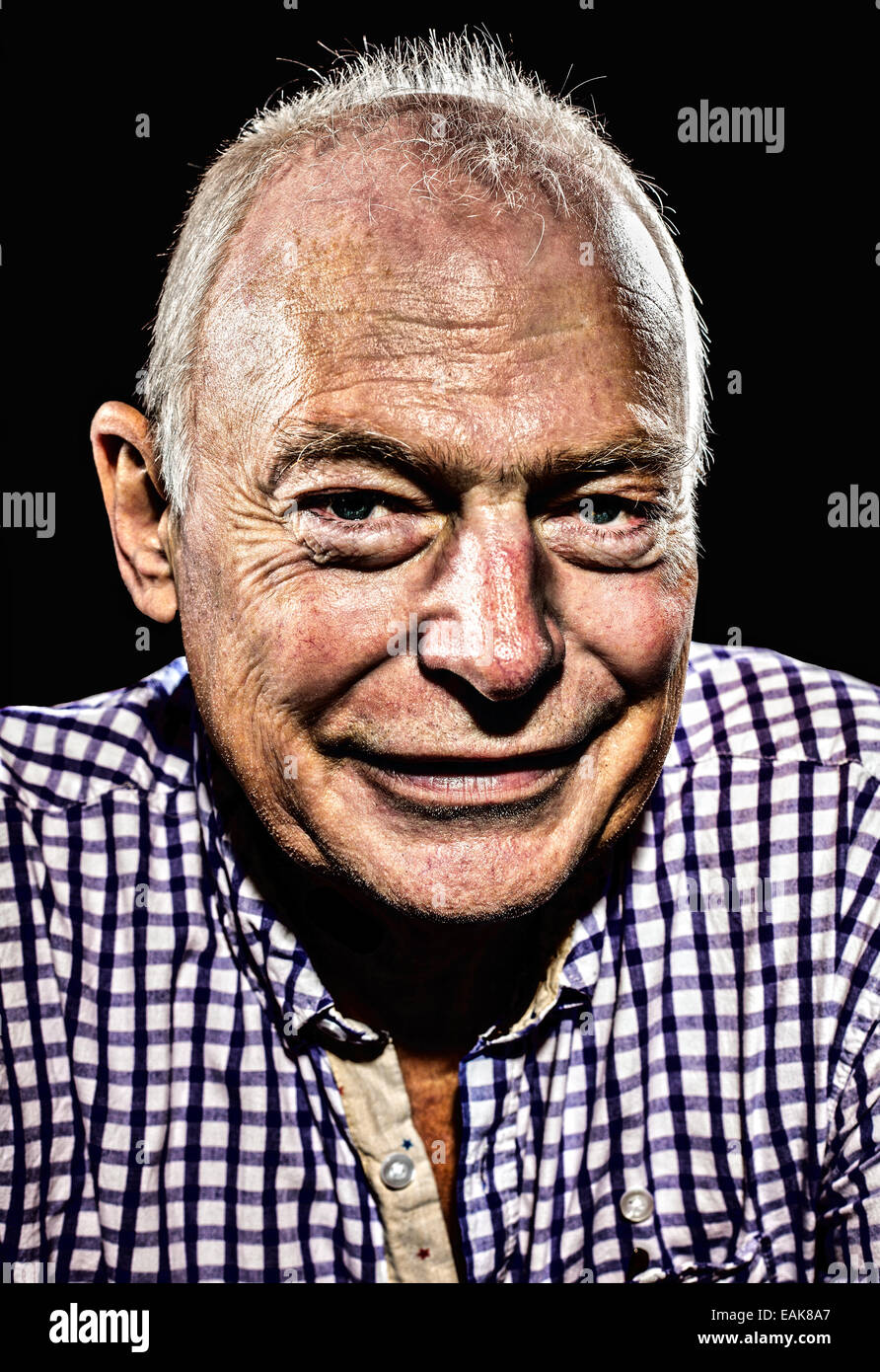 White European male age 55 portrait shot in a studio Stock Photo - Alamy