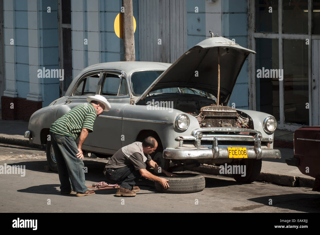 Classic car repair store