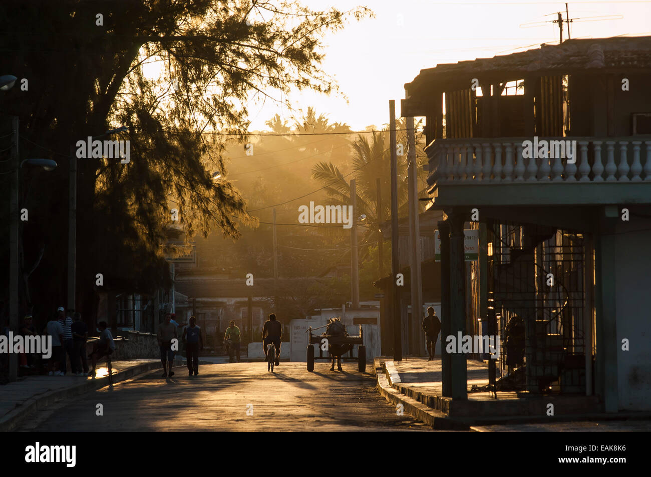 Evening mood in the coastal town of Gibara, Gibara, Holguín Province ...