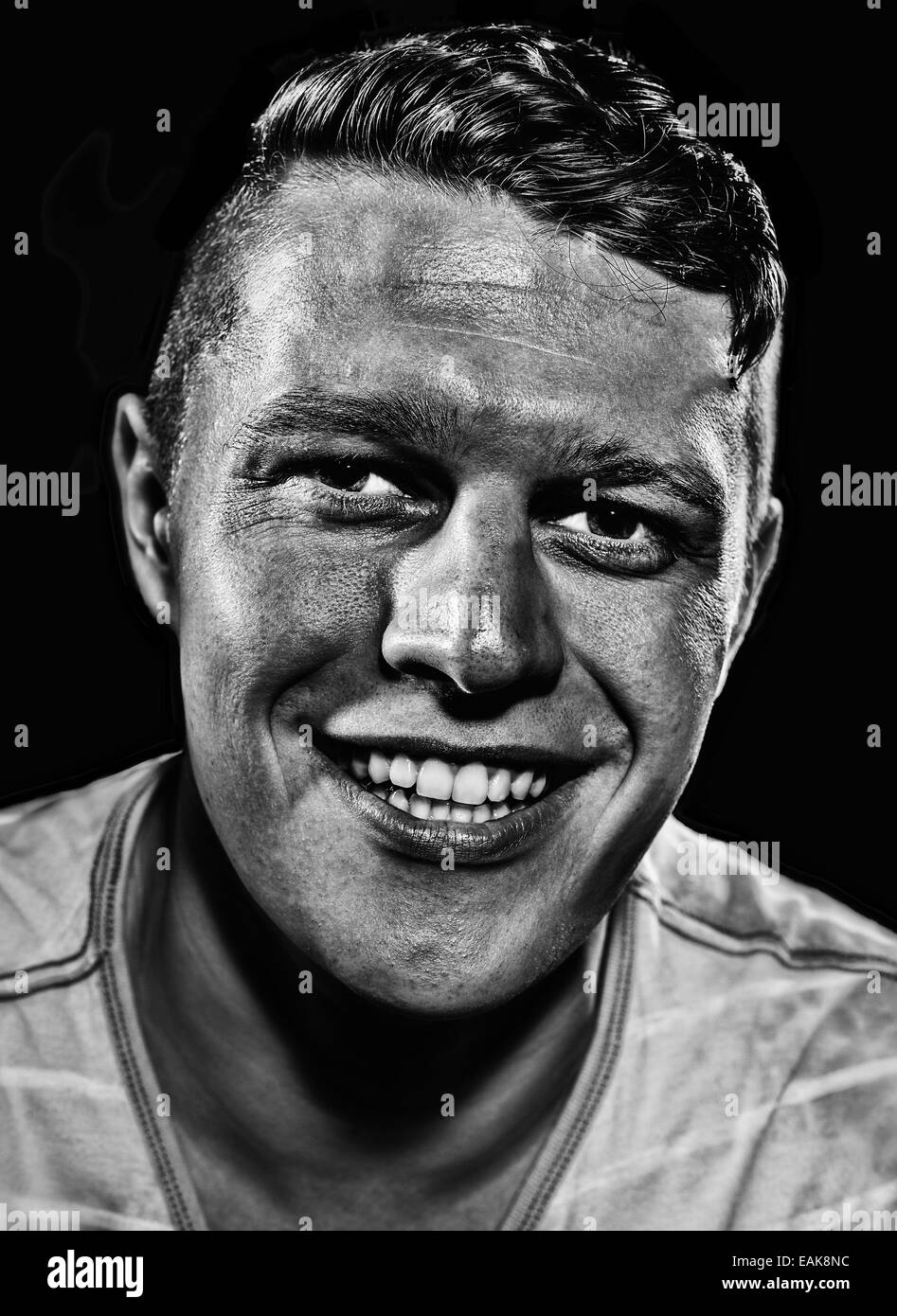 Male teenager male Black and White Stock Photos & Images - Alamy