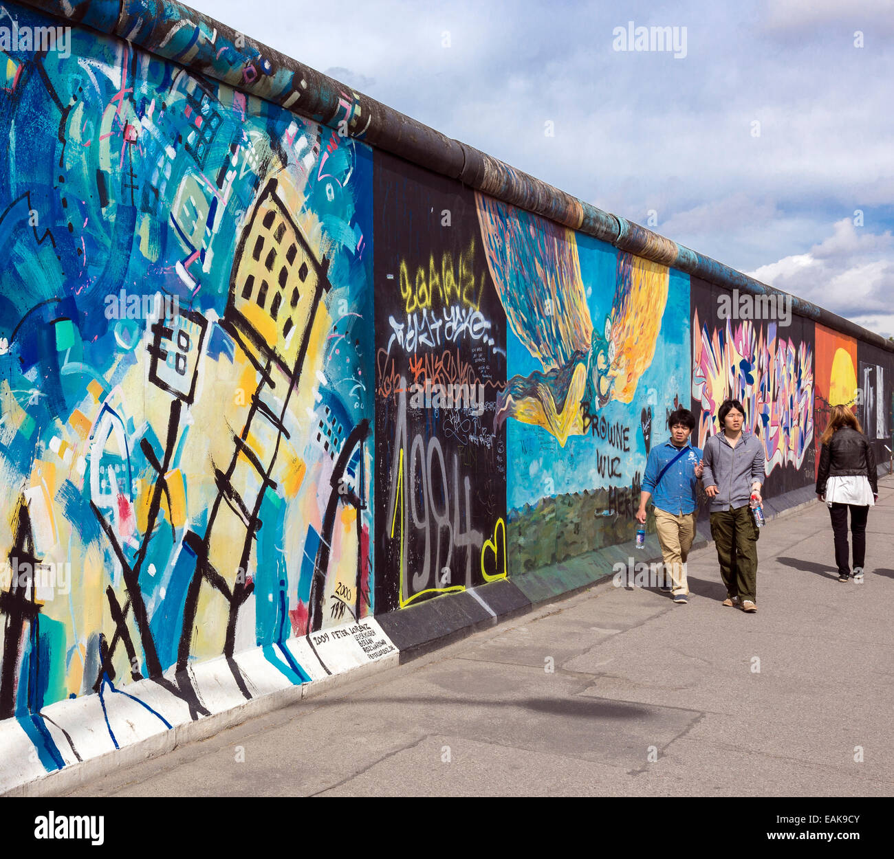 East Side Gallery, Berlin Wall, Berlin, Berlin, Germany Stock Photo - Alamy