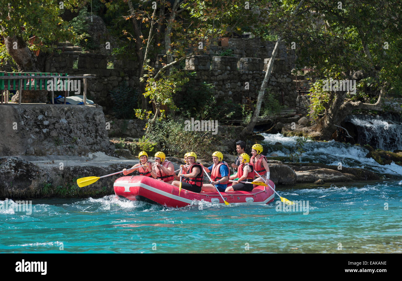 Rafting on Köprüçay mountain river, Köprülü Canyon National Park ...