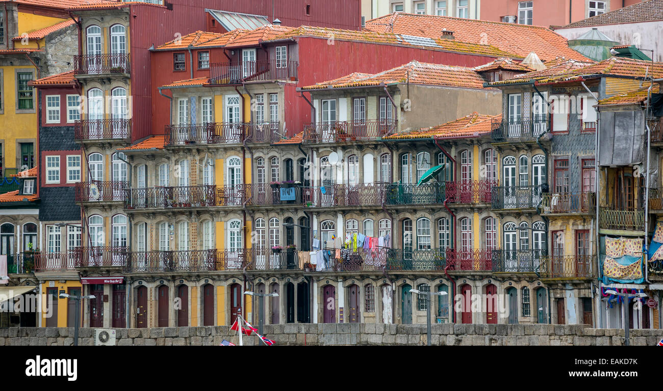 Colorful houses of porto ribeira hi-res stock photography and images ...