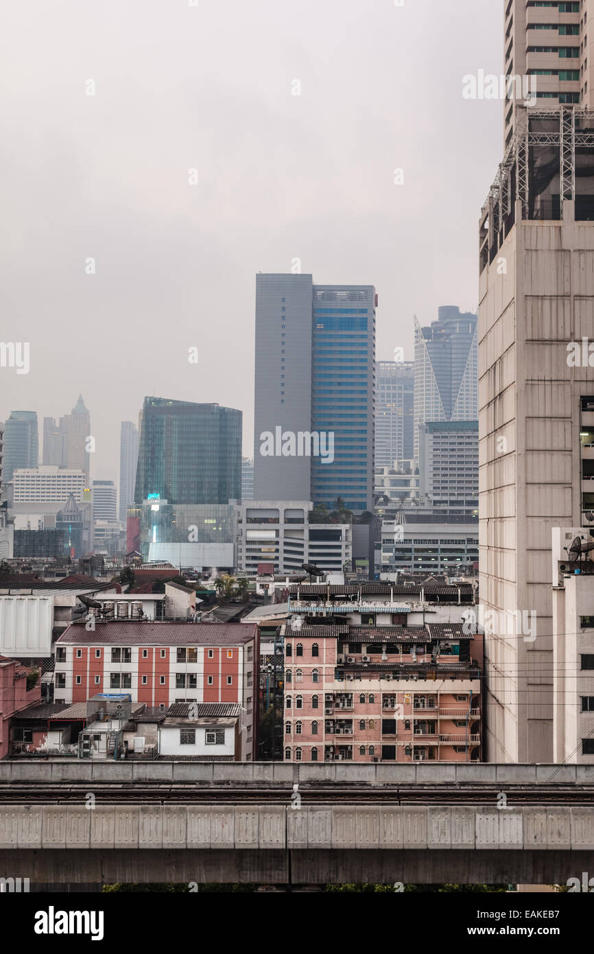 The two line Bangkok BTS is a 31 kilometer elevated transit system ...