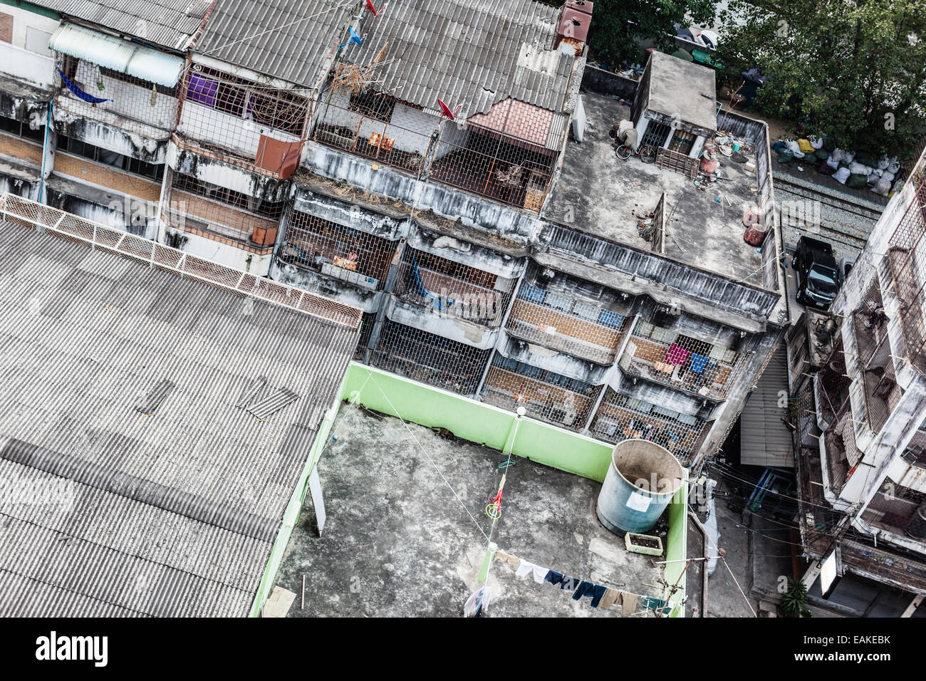 Bangkok slums aerial hi-res stock photography and images - Alamy