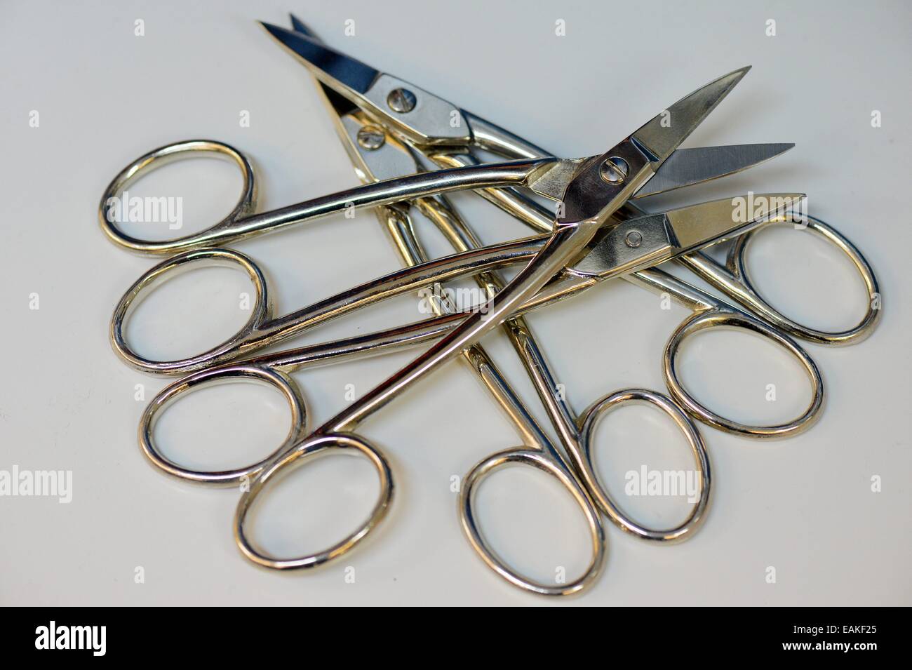 Scissors in a store in Germany, City of Osterode, 13. November 2014 ...