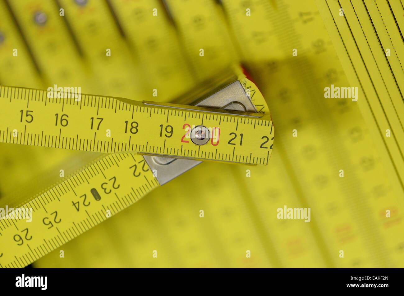 Folding ruler in a store in Germany, City of Osterode, 13. November ...