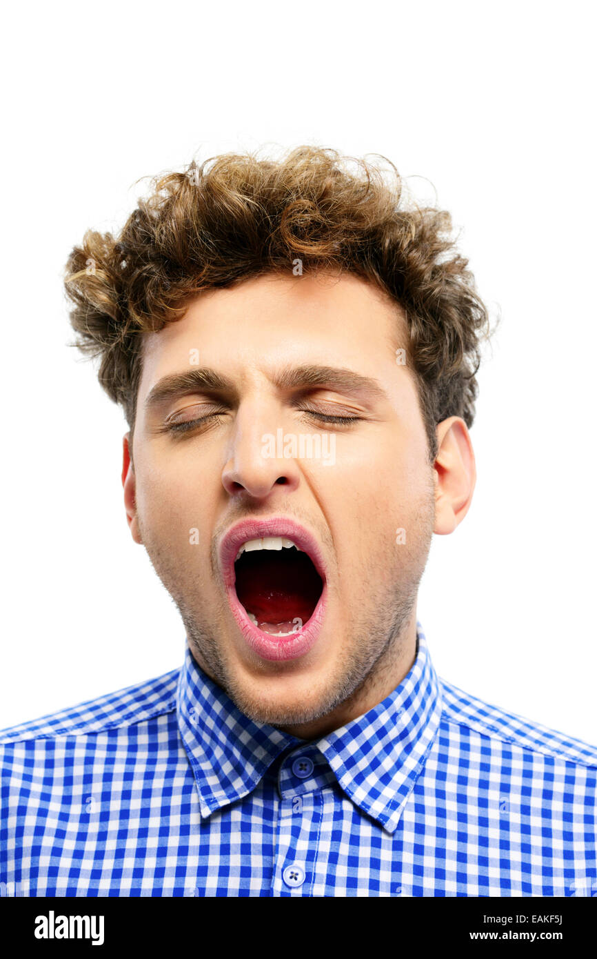 Yawning Human Face