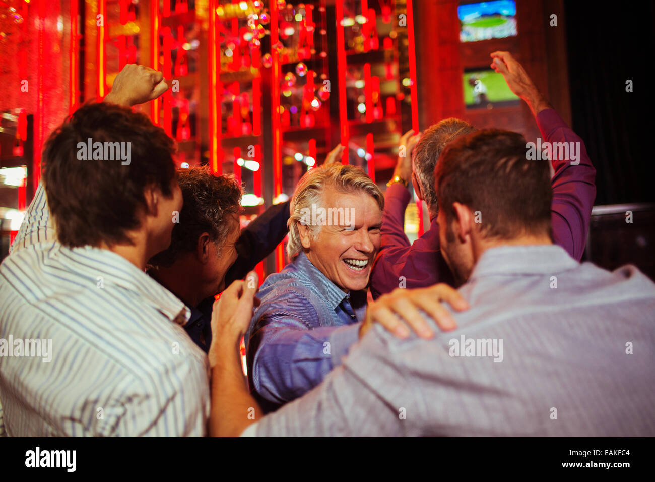 Men having fun in bar Stock Photo - Alamy
