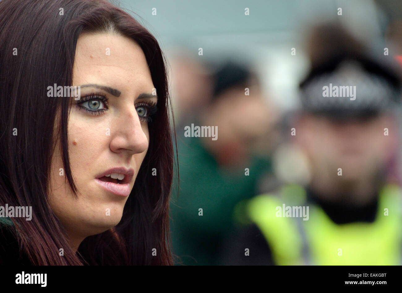Jayda Fransen Britain First Deputy High Resolution Stock Photography ...