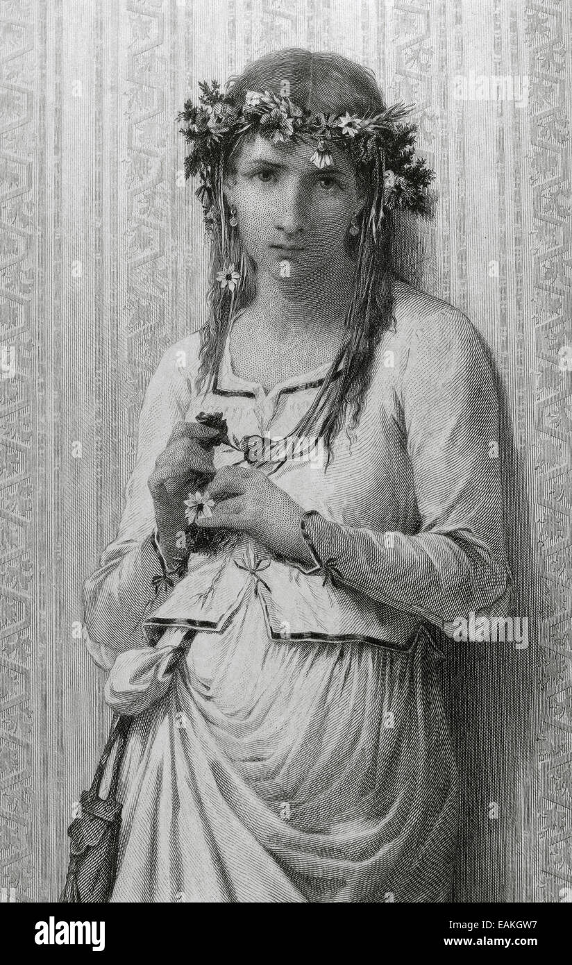 William Shakespeare (1564-1616). English writer. Hamlet. Ophelia ...