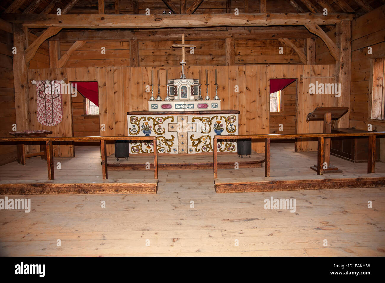 The Chapel at Sainte Marie among the Hurons;Original authentic Native ...