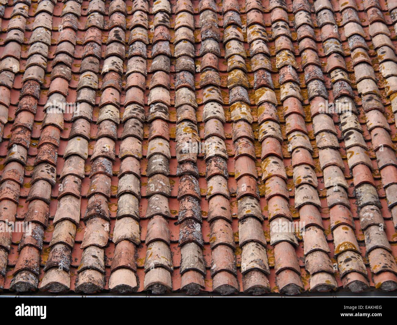 Roman tiles create a rustic charm on rooftops in the picturesque region ...