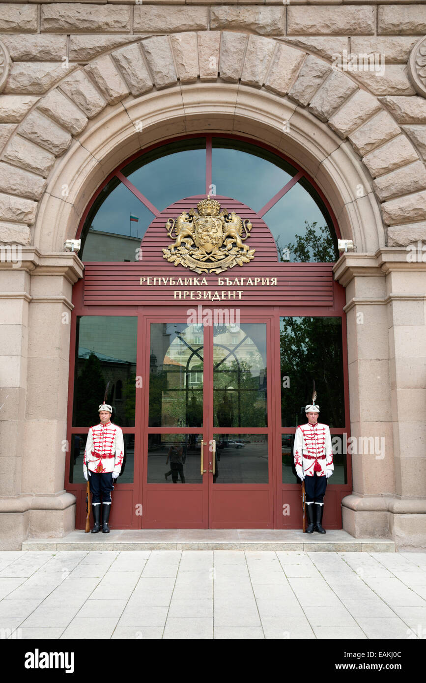 Entrance to the Presidency building, Sofia, Bulgaria Stock Photo - Alamy