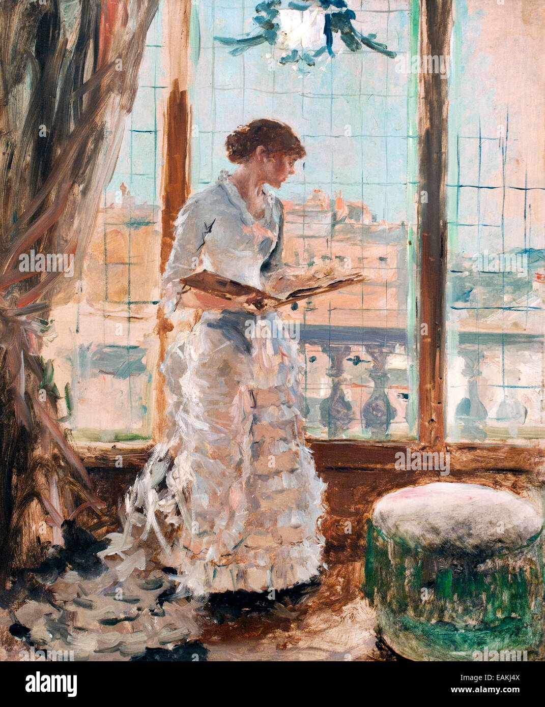 Étude de Femme - Study of Woman by Alfred Stevens 1823-1906 Belgian ...