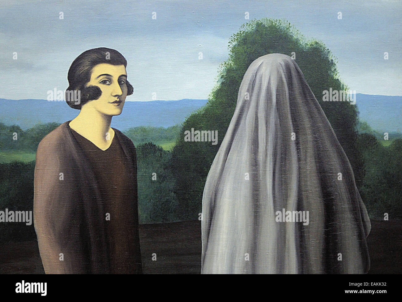 René Magritte The Invention of Life Stock Photo - Alamy